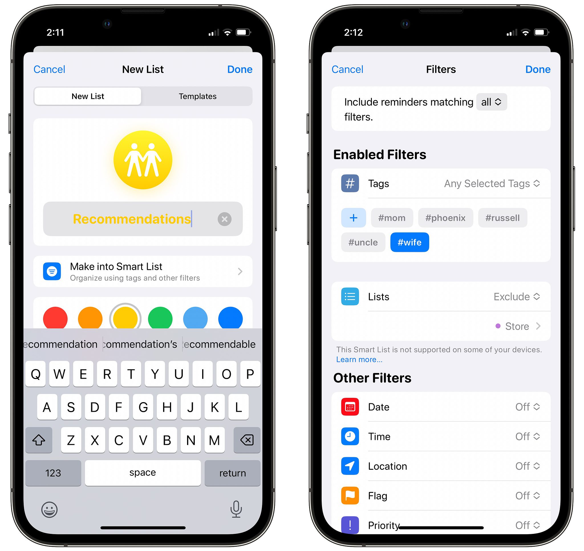 Use tags and smart lists in Apple Notes and Reminders | Cult of Mac