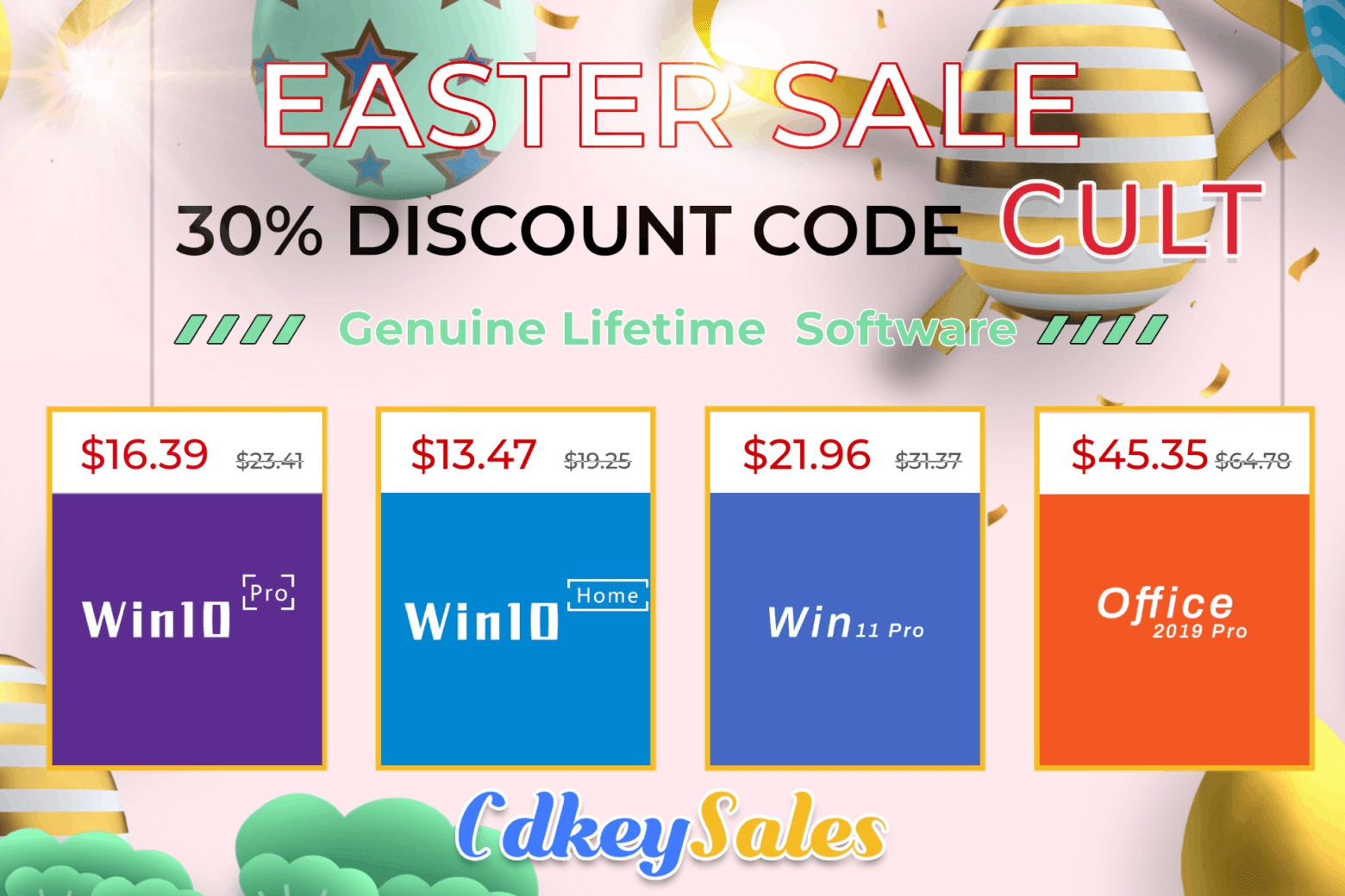 CdkeySales Easter Super Sale: Pay only $16 for Windows 10 Pro (with free Windows 11 Pro upgrade ...