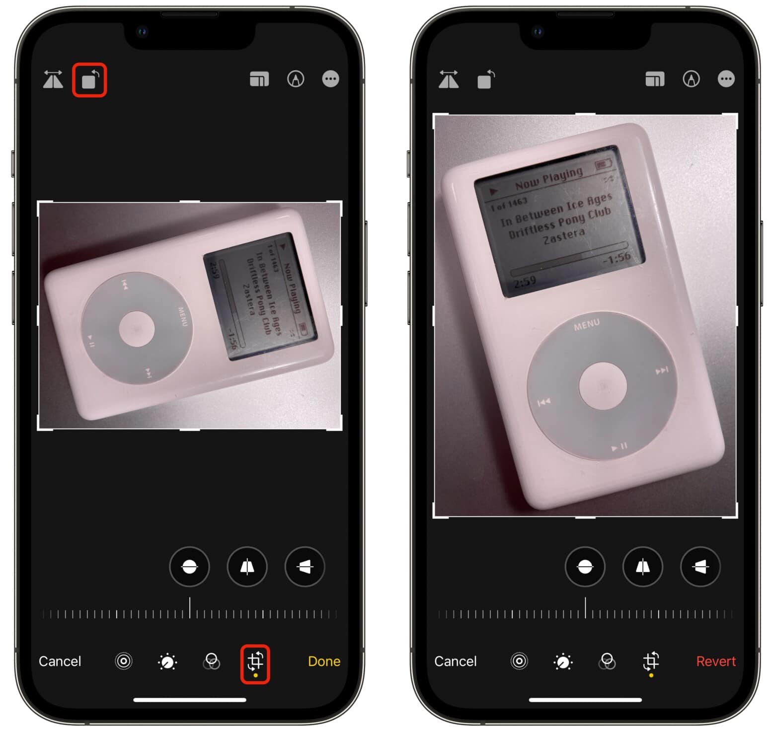 Rotate, skew and crop a photo on iPhone | Cult of Mac