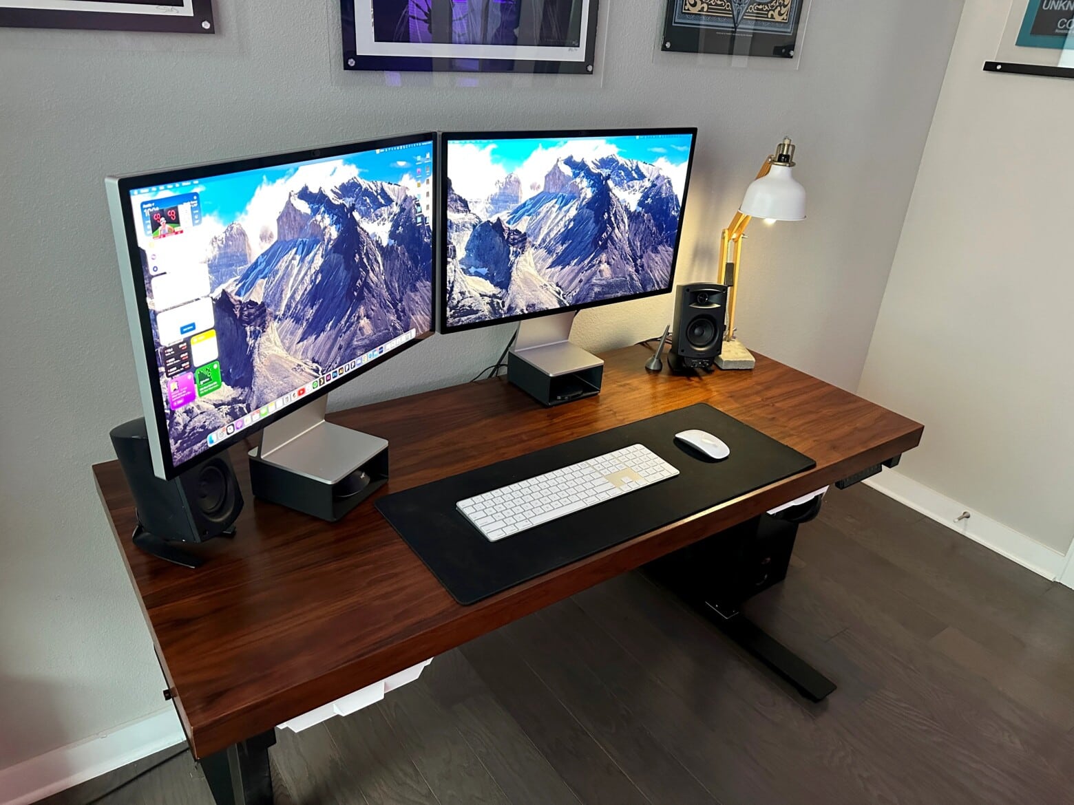 Mac Studio hides under Studio Display-laden desk [Setups] | Cult of Mac