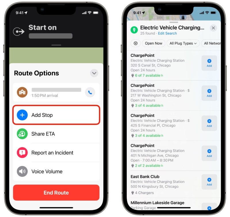 Apple Maps EV Routing: Find a charging station when on the road | Cult ...