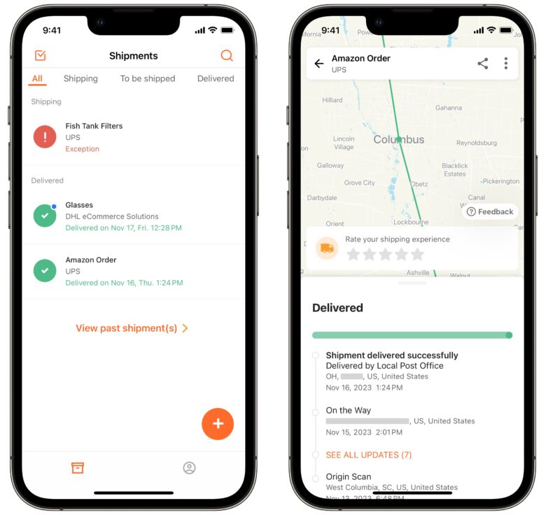 AfterShip: A free package-tracking app with all the best features