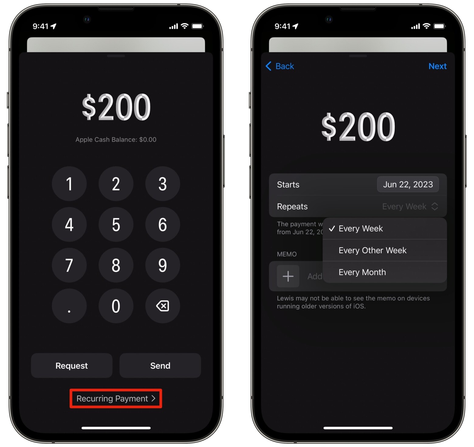 How to schedule automatic Apple Cash payments | Cult of Mac