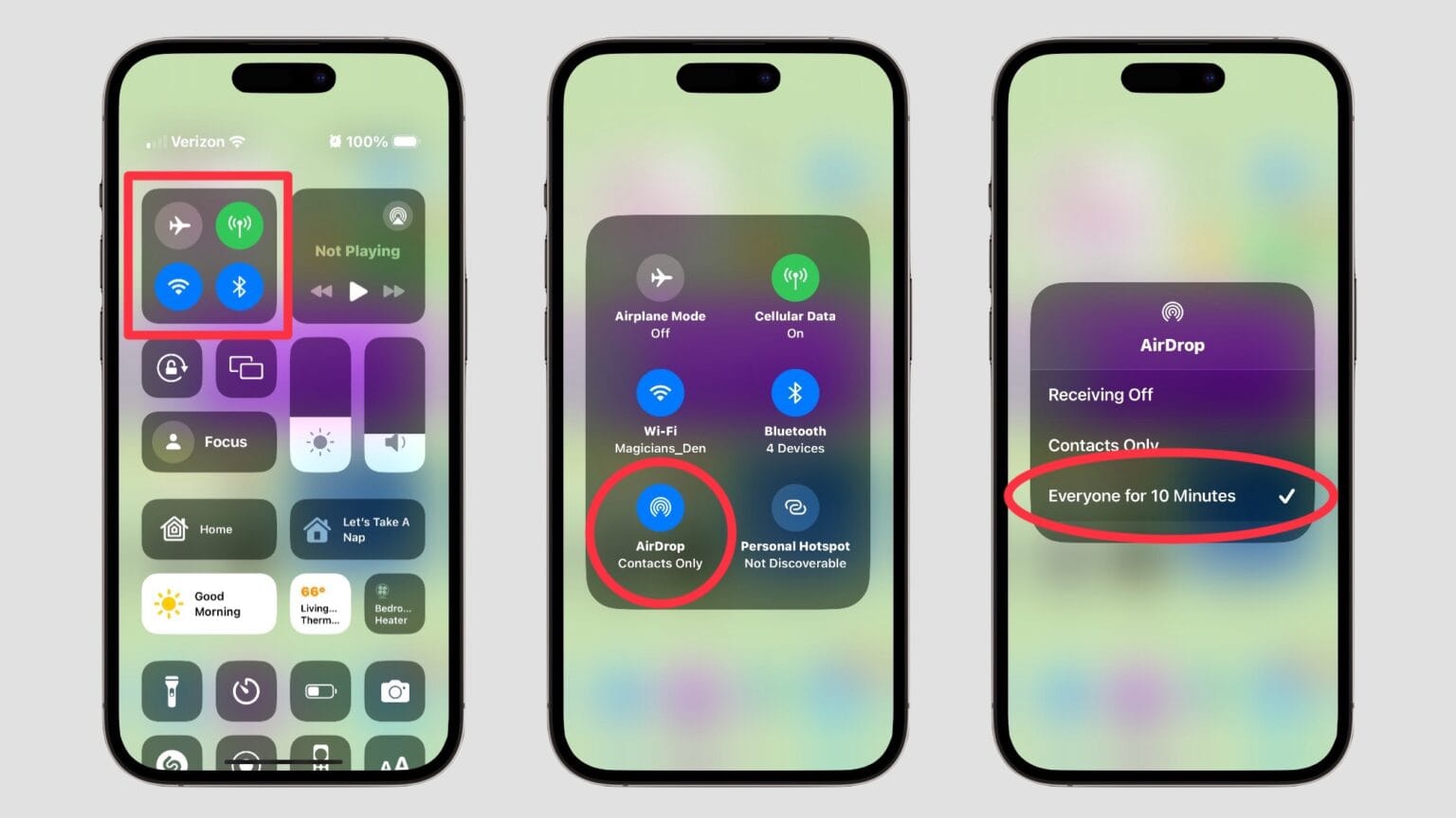 Turn on AirDrop to get photos from any iPhone | Cult of Mac how-to