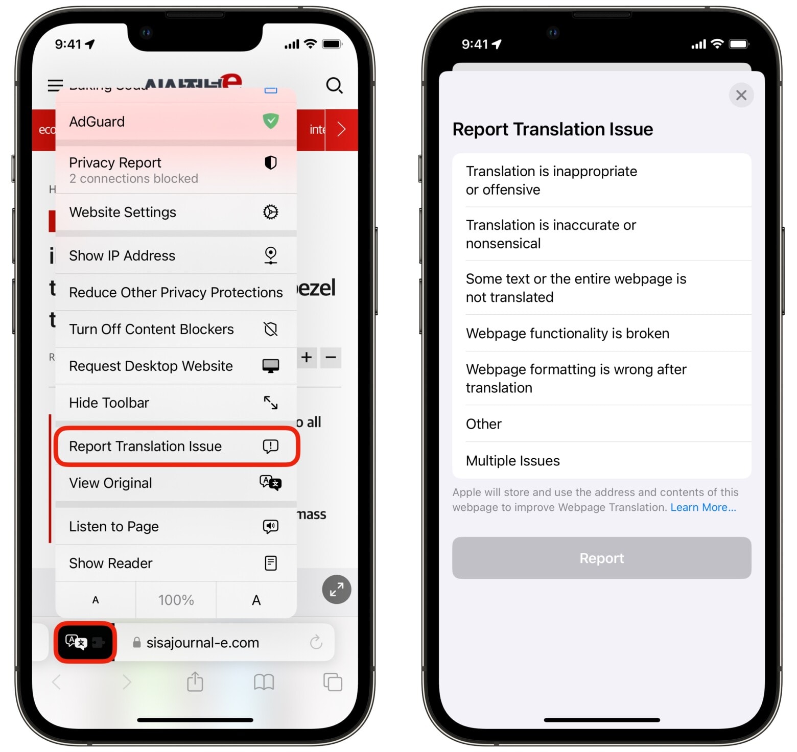 Translate website to English on an iPhone in Safari | Cult of Mac