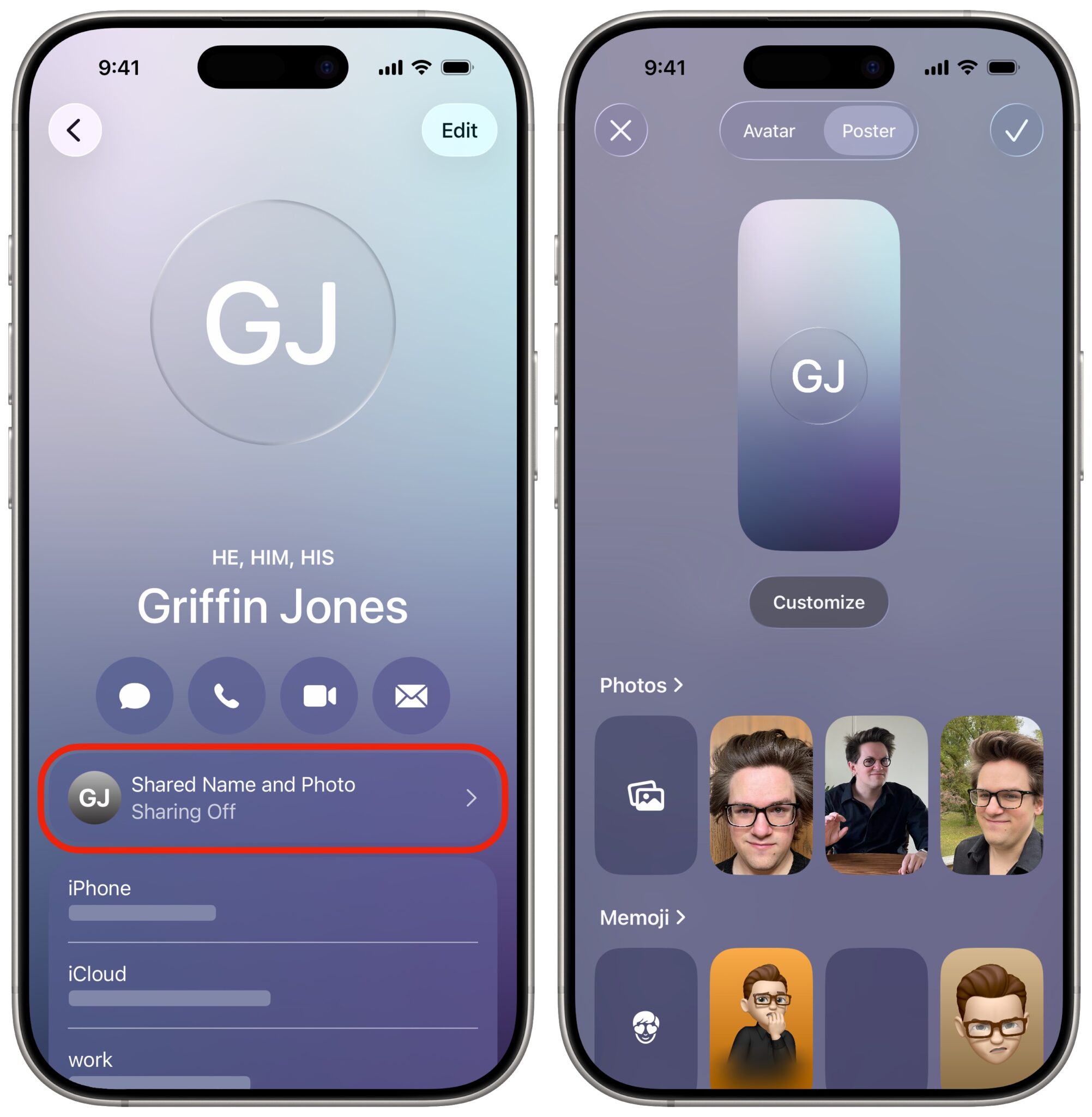 Contact Posters guide: How to personalize iPhone's contact card | Cult ...
