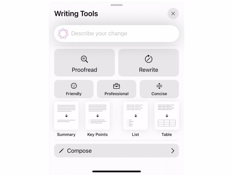 AI writing tools: How to use Apple Intelligence's free Writing Tools ...