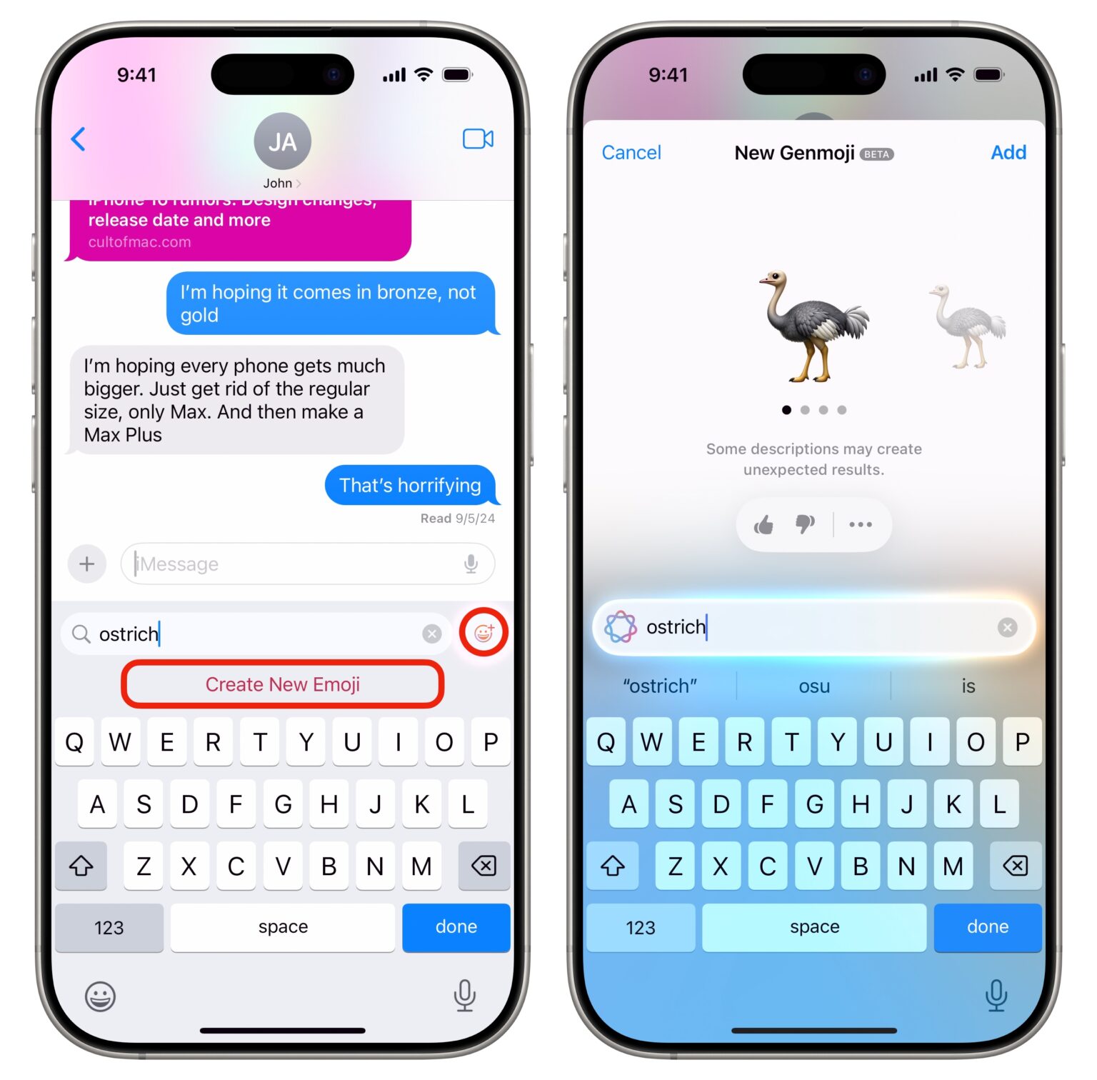 Genmoji: Create your own emoji with Image Playground | Cult of Mac