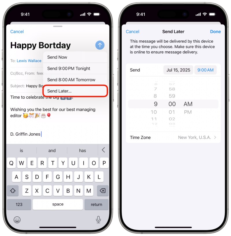 Schedule email to send in the future in Apple Mail | Cult of Mac