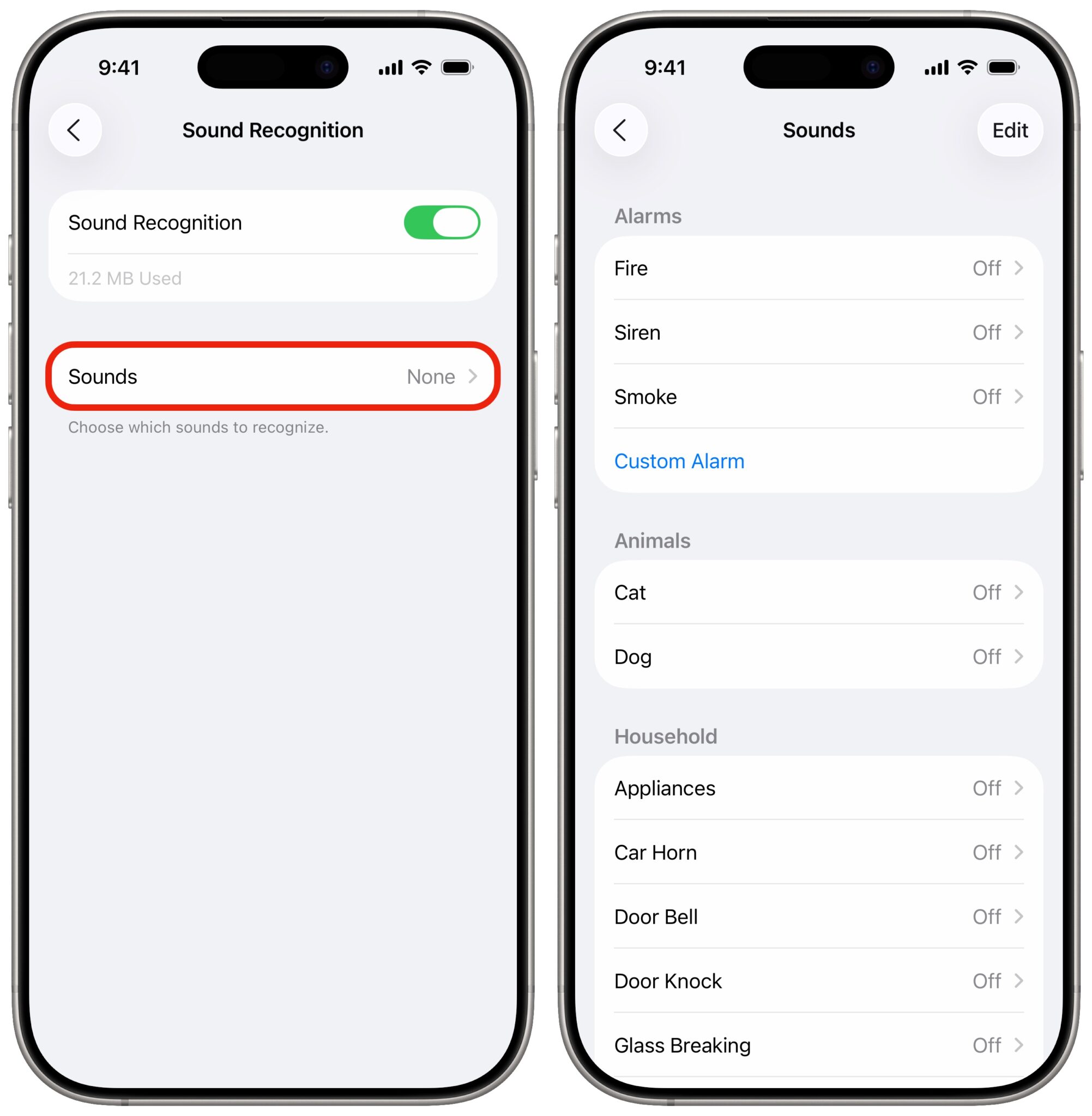 Sound Recognition on iPhone: Alerts for door bells, alarms, more