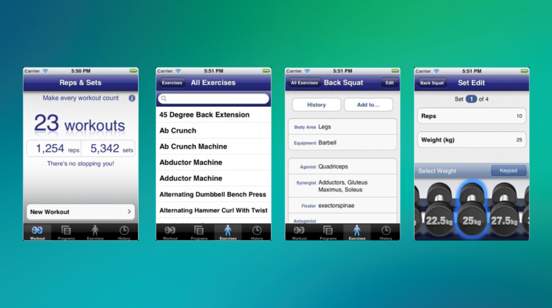 Strength training app Reps & Sets 26 will help you hit your goals ...