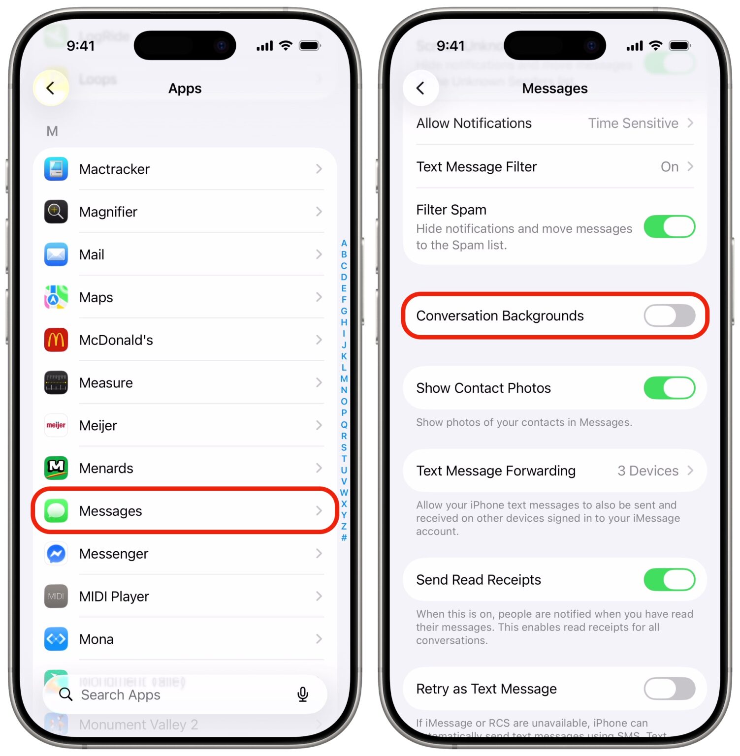 Messages background on iPhone: Set one and quickly tell it apart | Cult ...